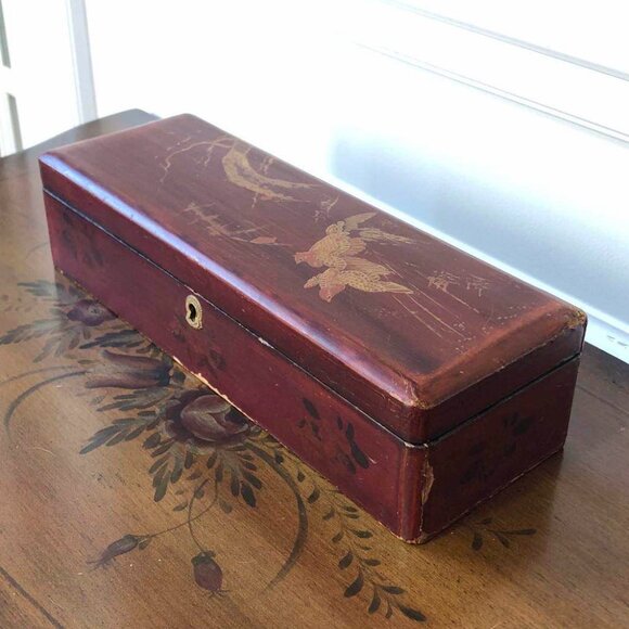 Accents | Vintage Asian Lacquerware Box | Poshmark